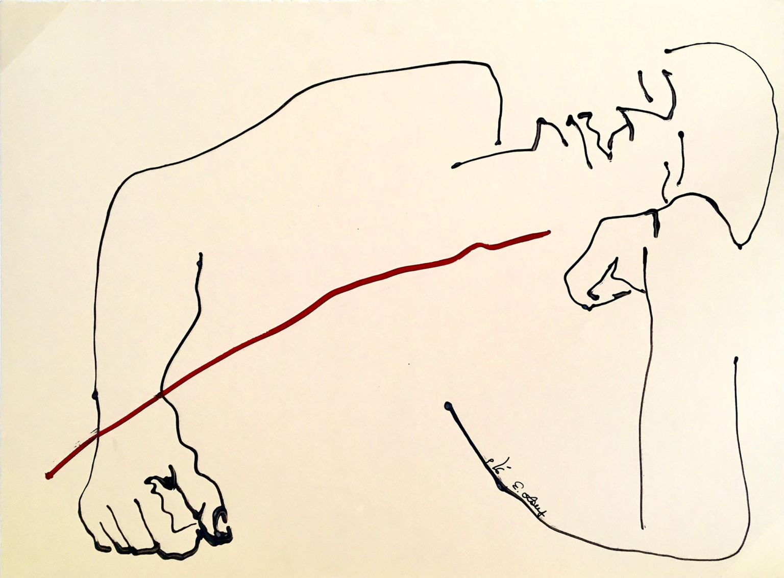 Elisabeth Louy – A single line connecting the dots - Ibiza Style